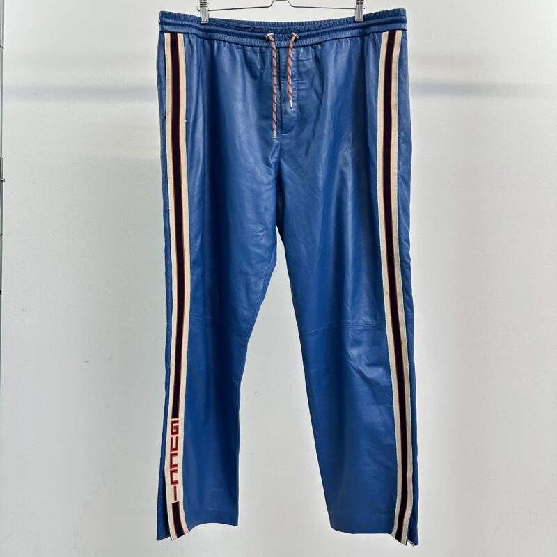 Gucci Leather Track Pants - Veblen