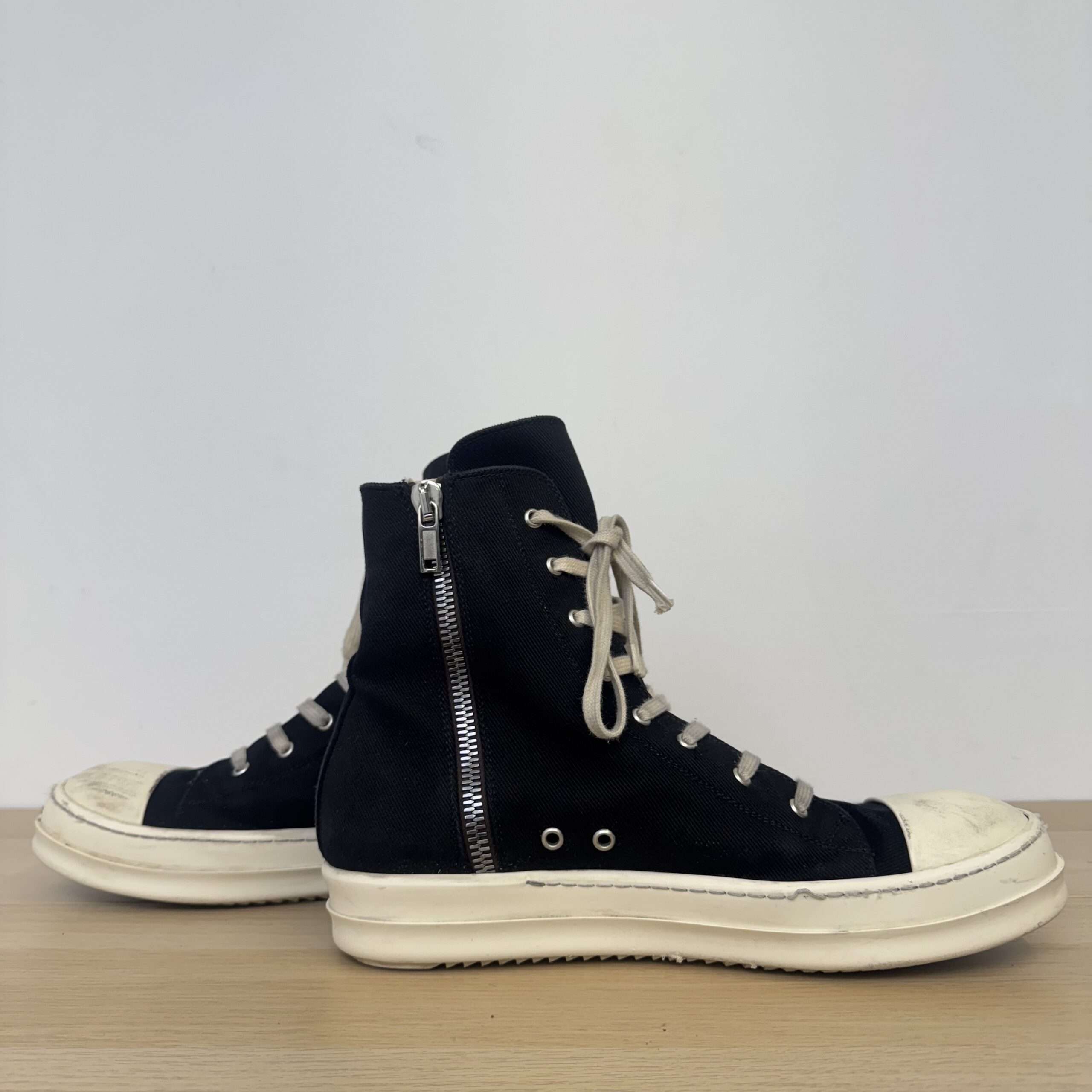 Rick Owens Canvas High Top Ramones | Veblen